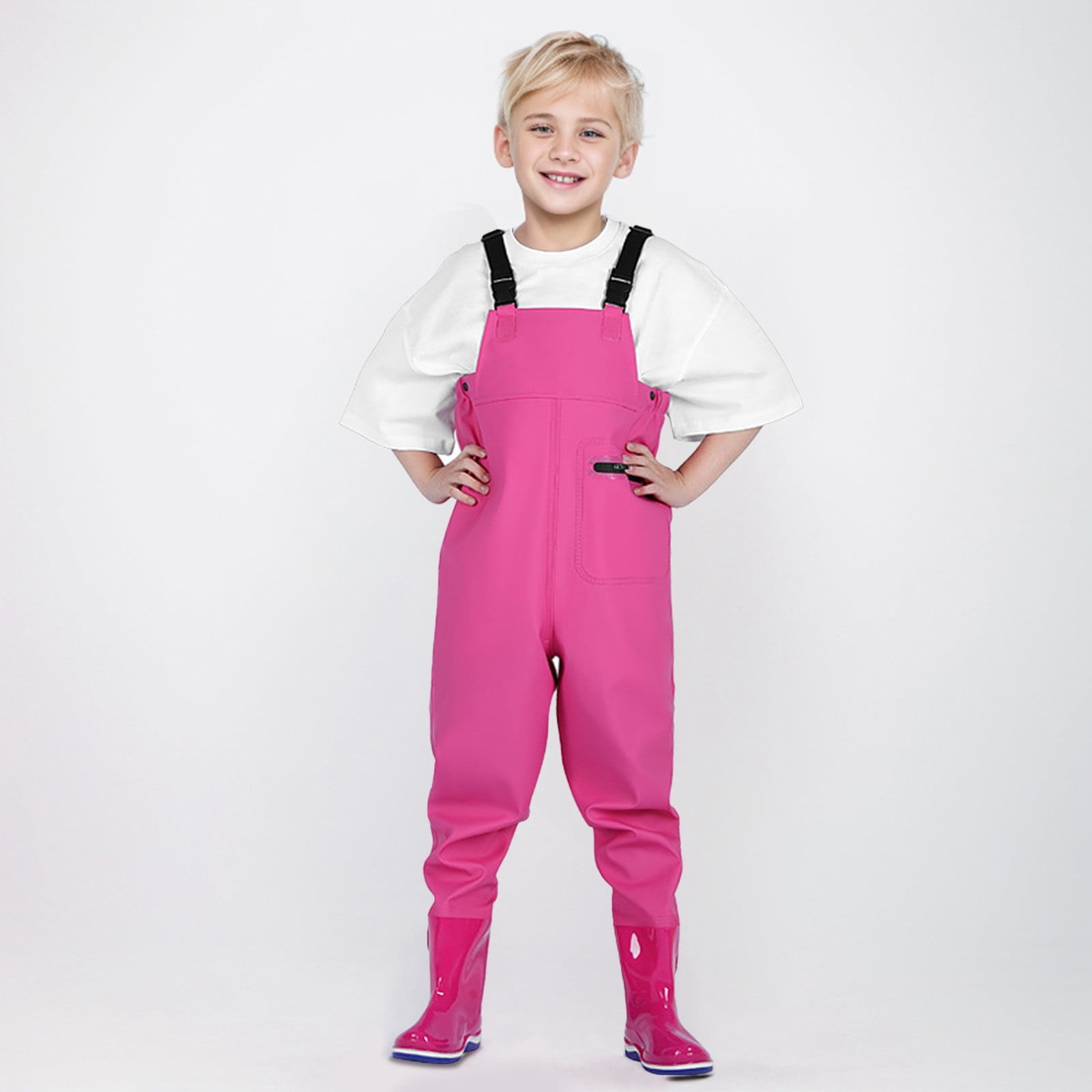 Chest Waders for Boys Youth Fishing Waders with Boots Kids Rain Pants ...