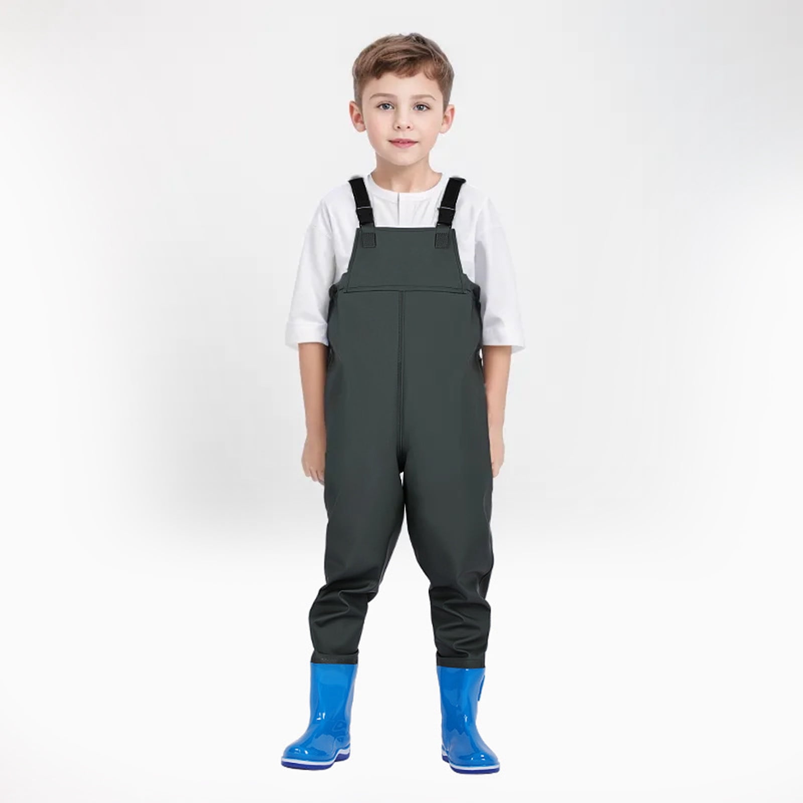 Chest Waders for Boys Youth Fishing Waders with Boots Waterproof Pants ...