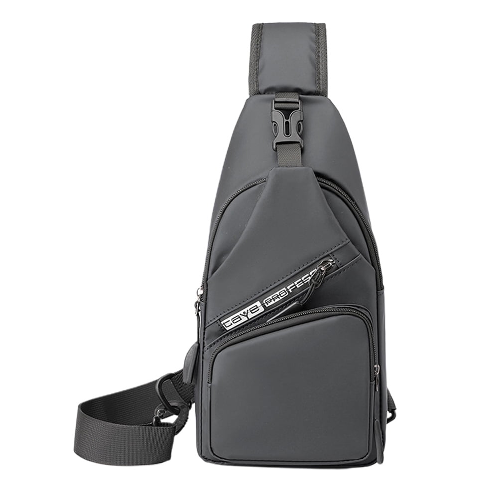 Chest bag USB rechargeable backpack anti-splashing travel small ...