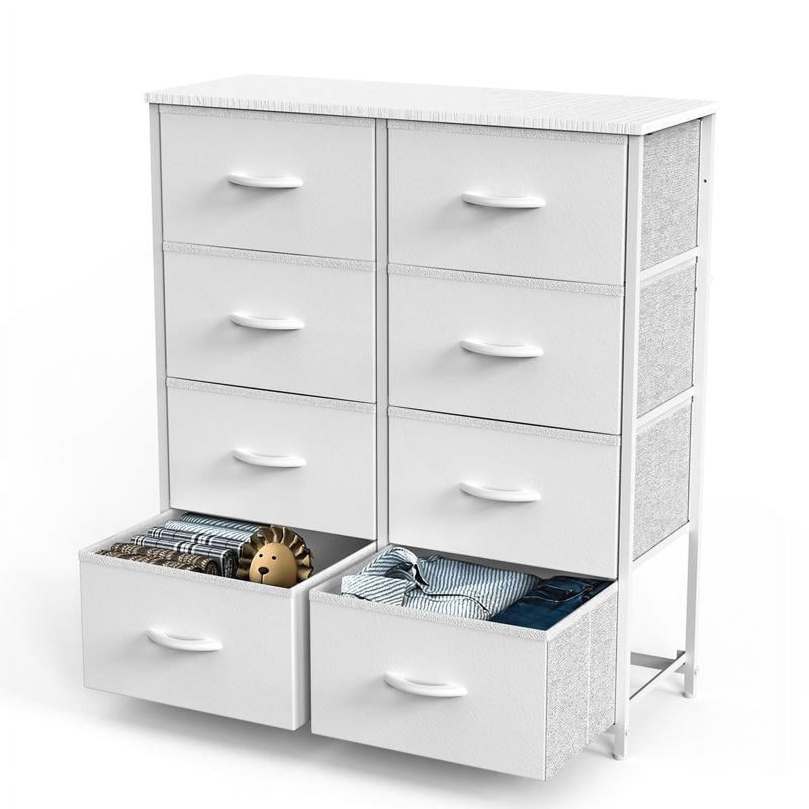 【Deal】Chest of Drawers with Fabric Drawers, Sideboard with 8 Drawers ...