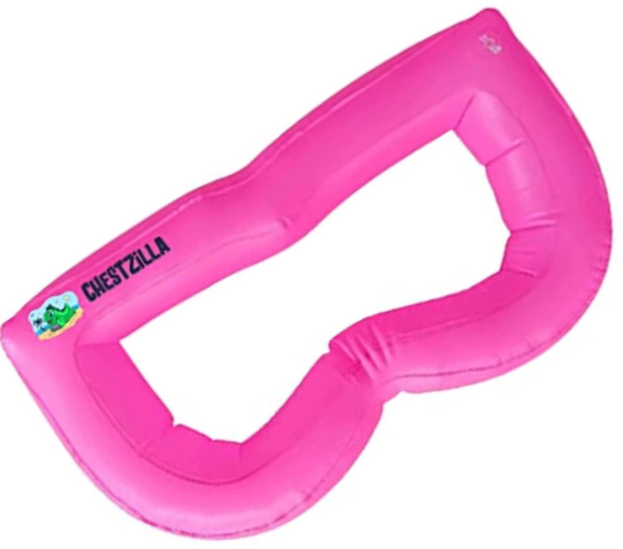 ChestZilla Sunbathing Inflatable Beach Pillow with Adjustable Velcro ...