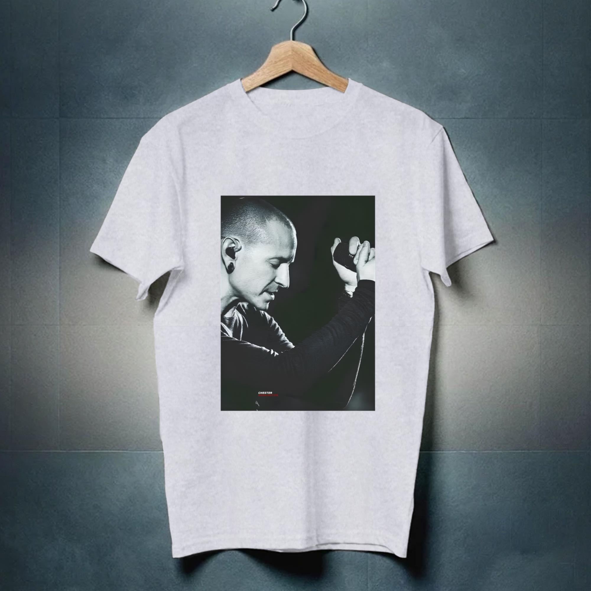 Chester Bennington Tshirt Rock Band Unisex Heavy Cotton Tee-TH5336 ...