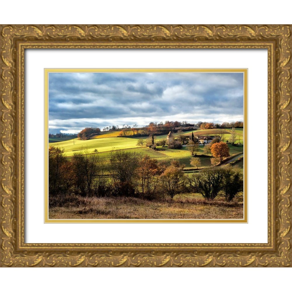 Chester, Colby 14x12 Gold Ornate Wood Framed with Double Matting Museum ...