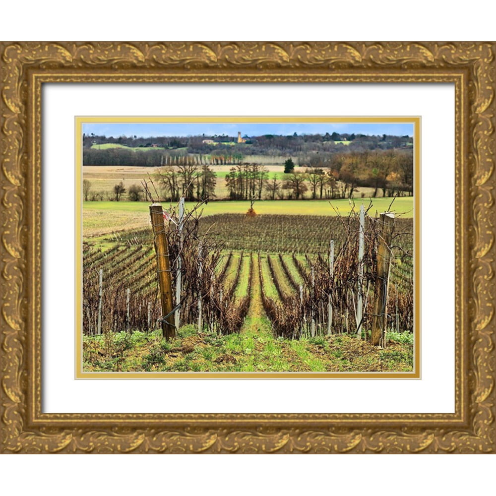 Chester, Colby 14x12 Gold Ornate Wood Framed with Double Matting Museum ...