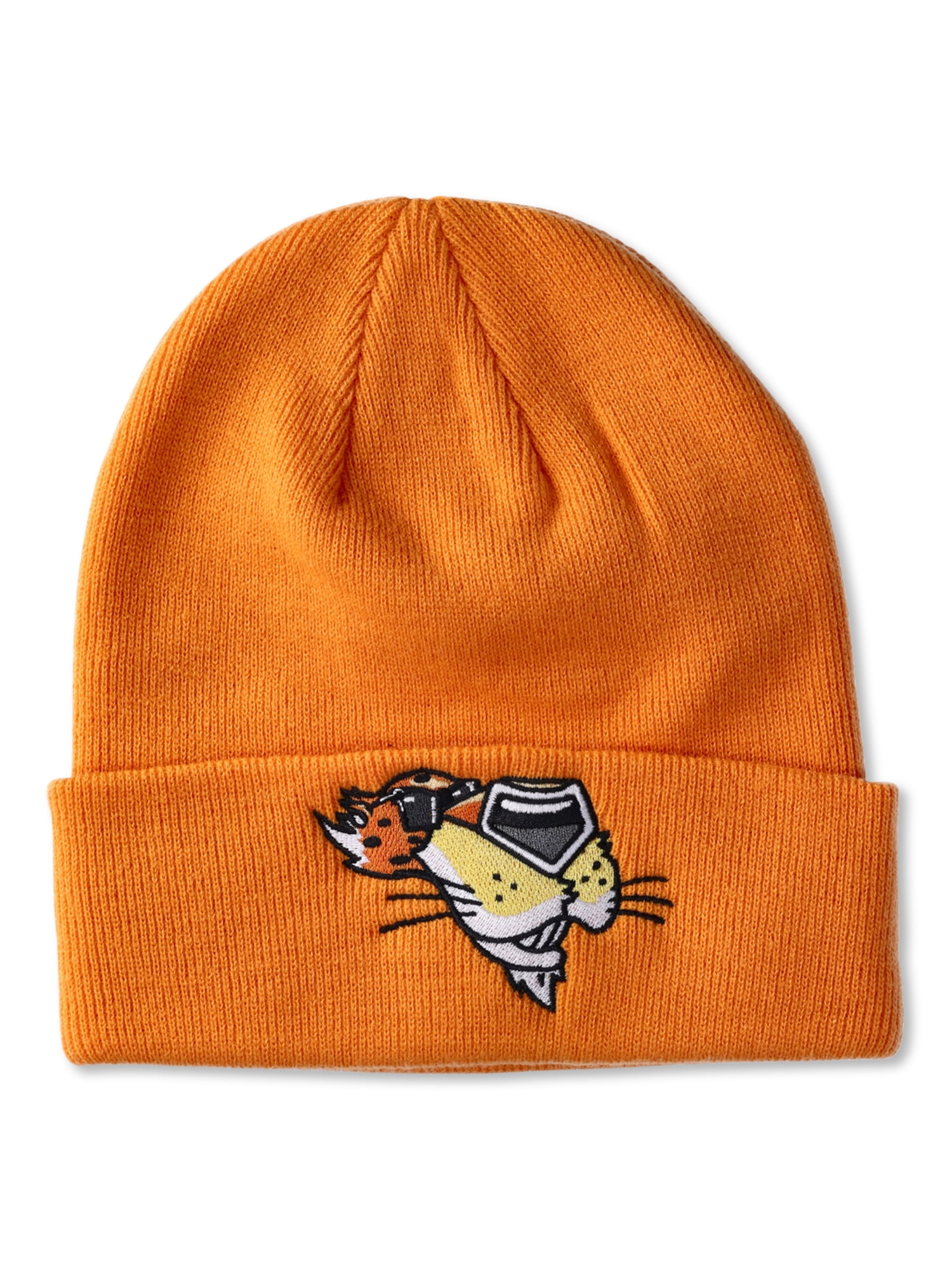 Cheetos Chester Cheetah Beanie Embroidered Character Design Fold Cuffed ...