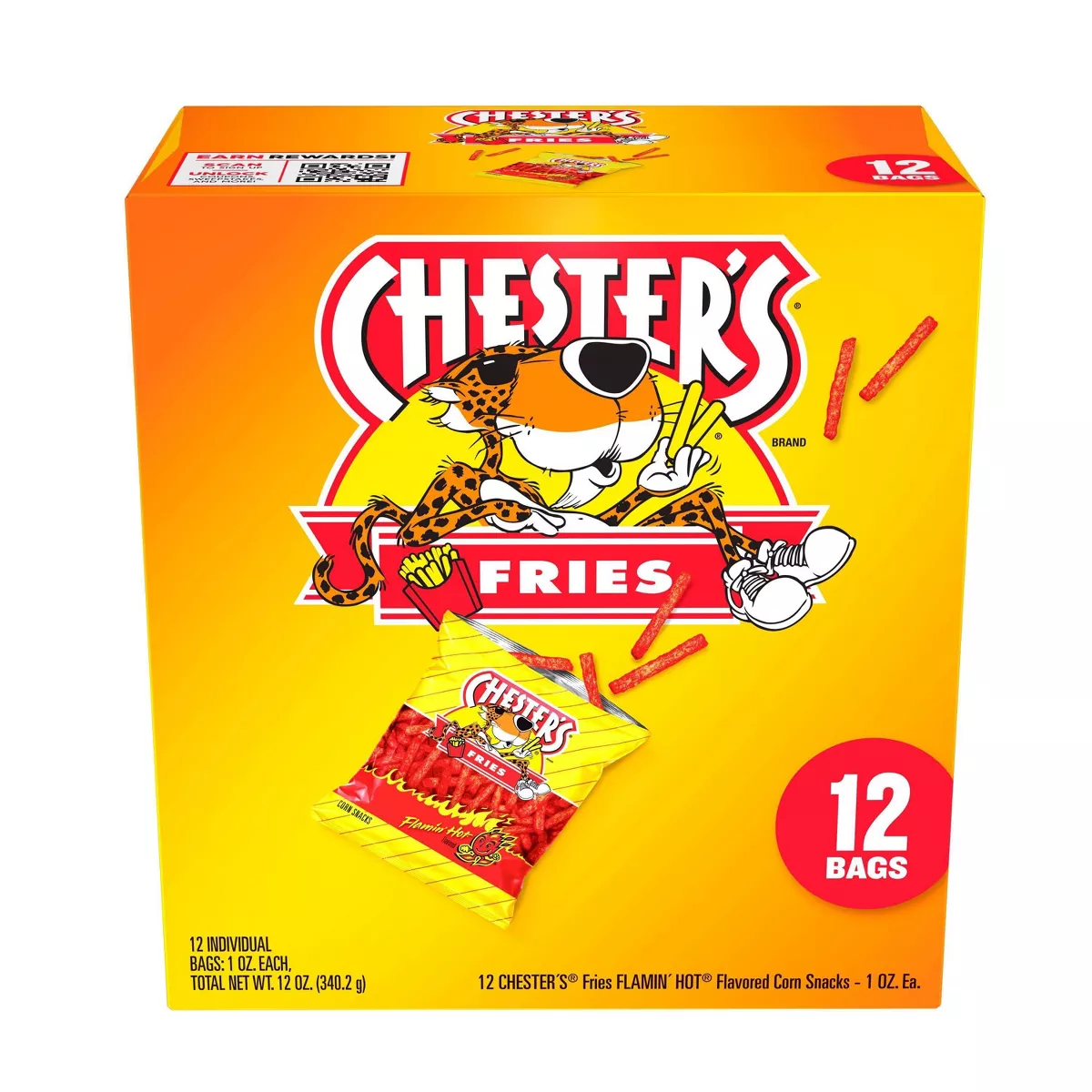 Chester’s Fries Flamin' Hot - 12oz - Walmart.com