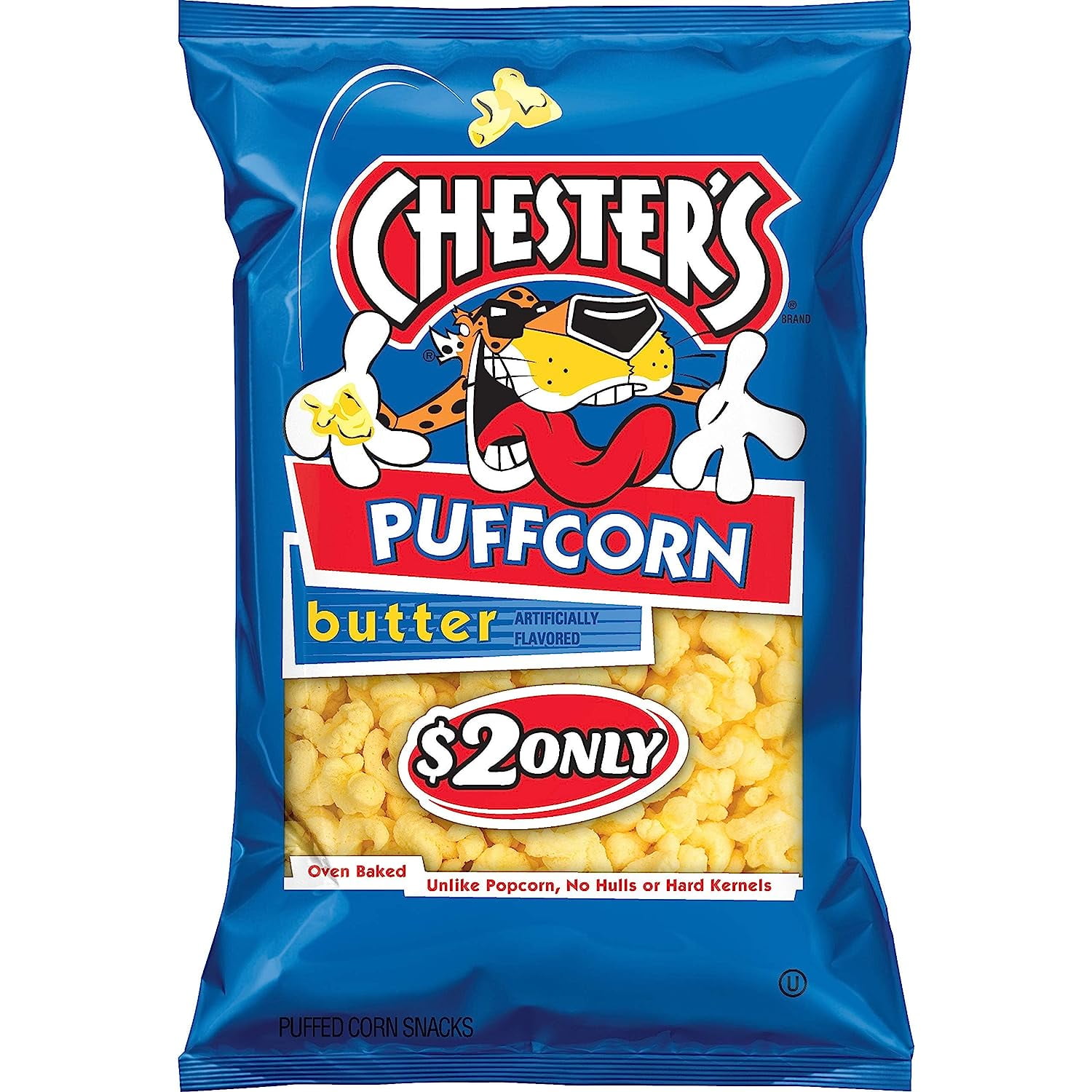 Chester's Butter Puffcorn - Puffed Corn Food Snacks, 3.5 Oz bag, SET OF ...