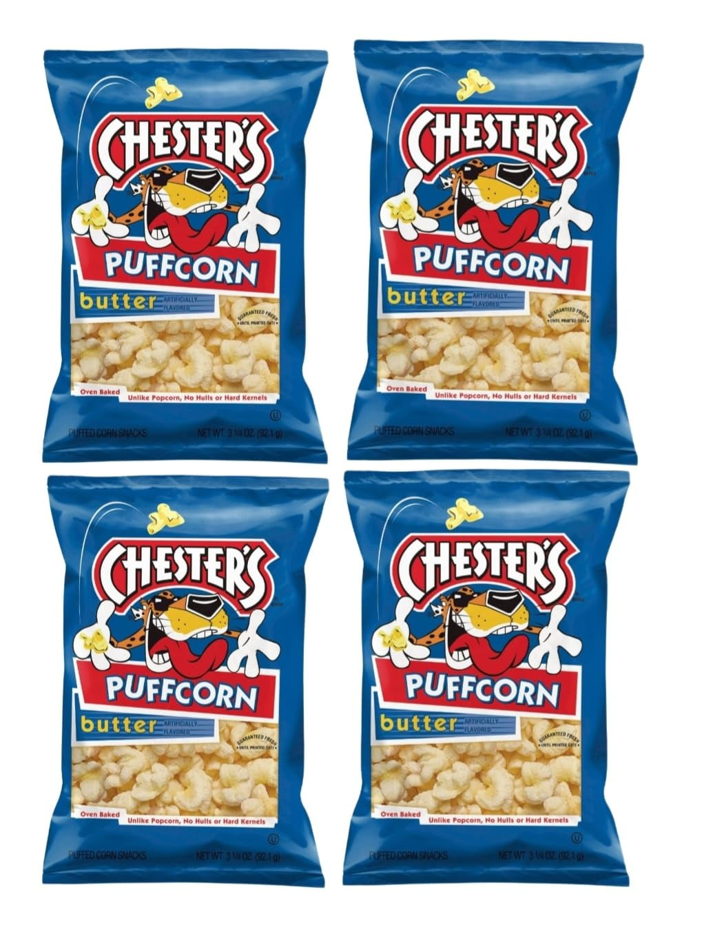Chester's Puffcorn Butter Puffed Corn Snacks, 3.5 Oz (1 bag) - SET OF 4 - Walmart.com