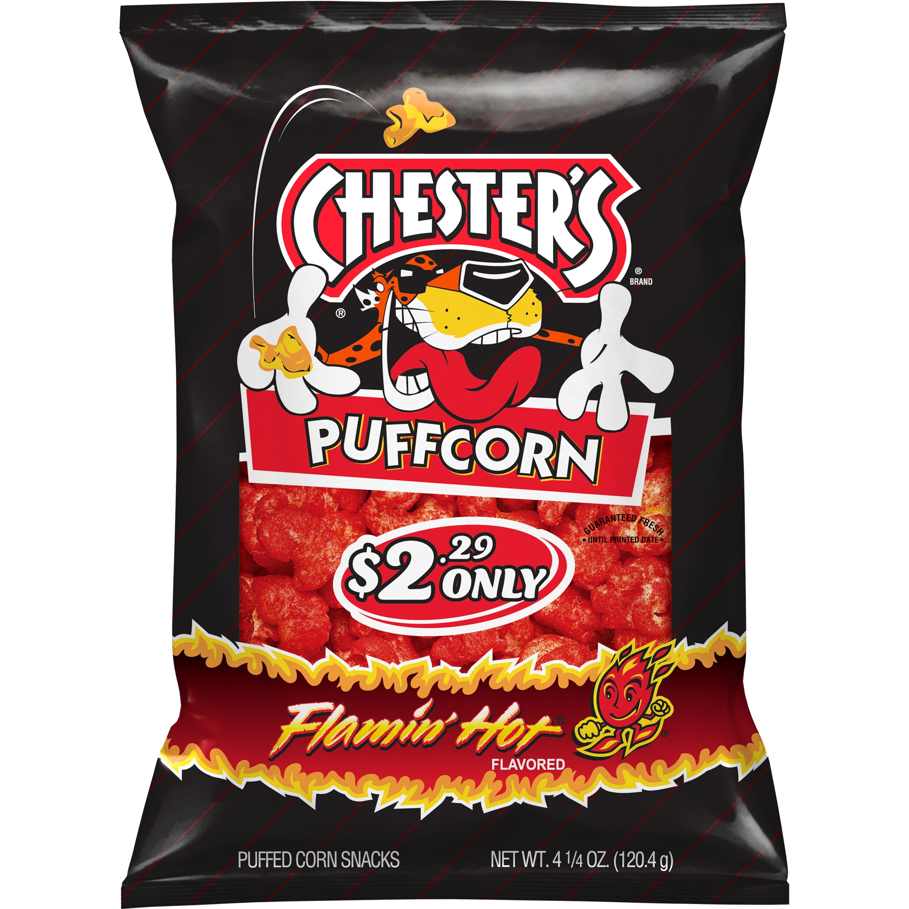 Chester's Bold Puffcorn, Perfect Pop, Cheesy, Flamin' Hot Flavor, 4.25 ...