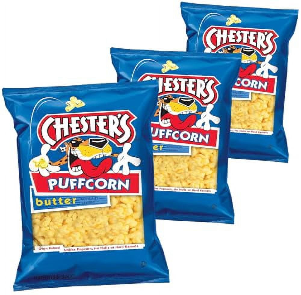 LuoJueHe Chesters Butter Puffcorn, 3.25 oz, Pack of 3 - Walmart.com