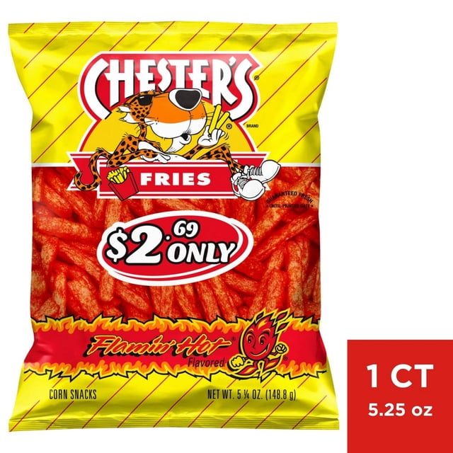 Chesters Flamin Hot Fries - 5.5oz - Walmart.com