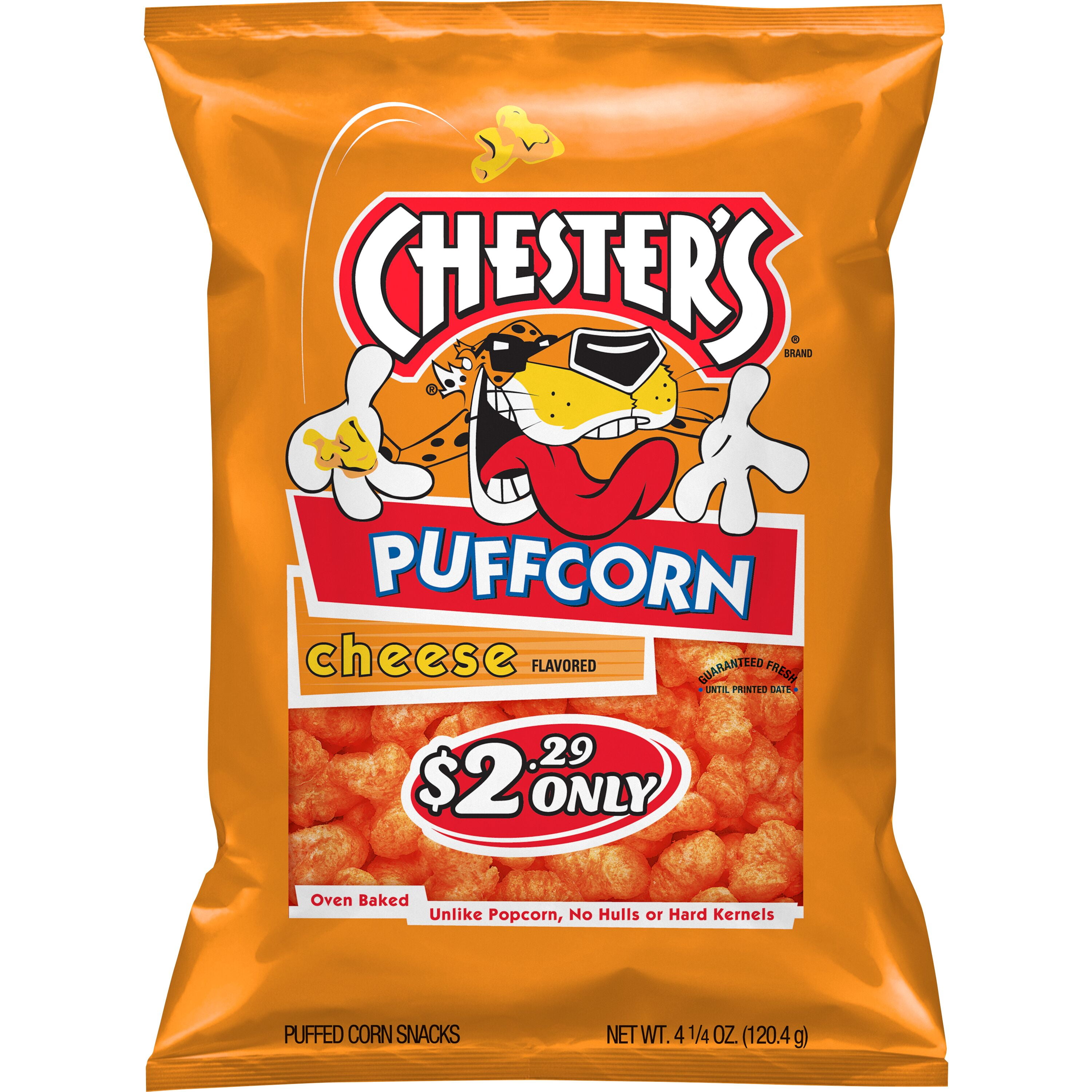 Chesters Puffcorn, Cheese Flavored, Puff Hull-less Corn Snacks, 4.25 oz ...