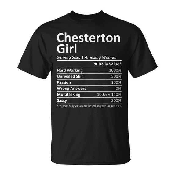 Chesterton Girl In Indiana City Home Roots Usa TShirt - Walmart.com