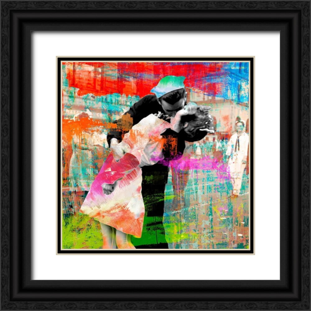 Chestier, Eric 20x20 Black Ornate Wood Framed with Double Matting ...