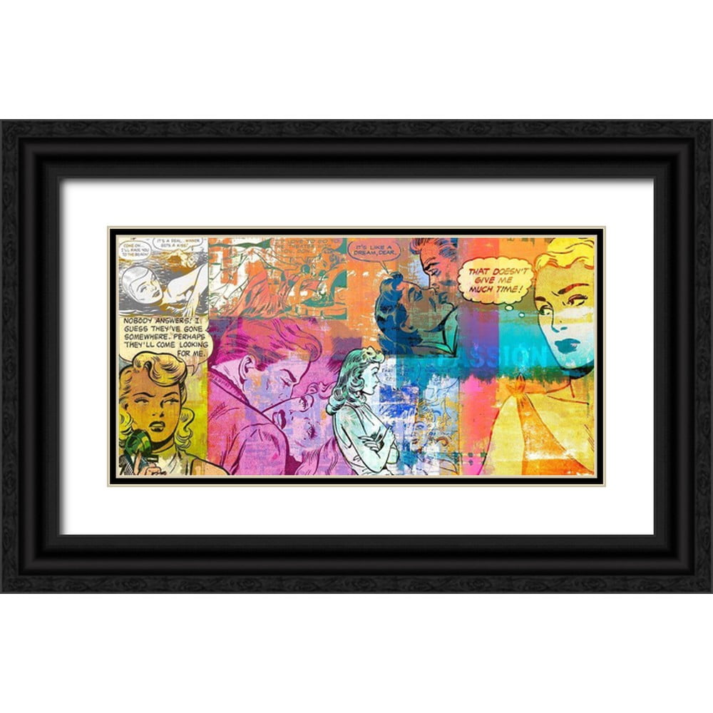 Chestier, Eric 32x18 Black Ornate Wood Framed with Double Matting ...