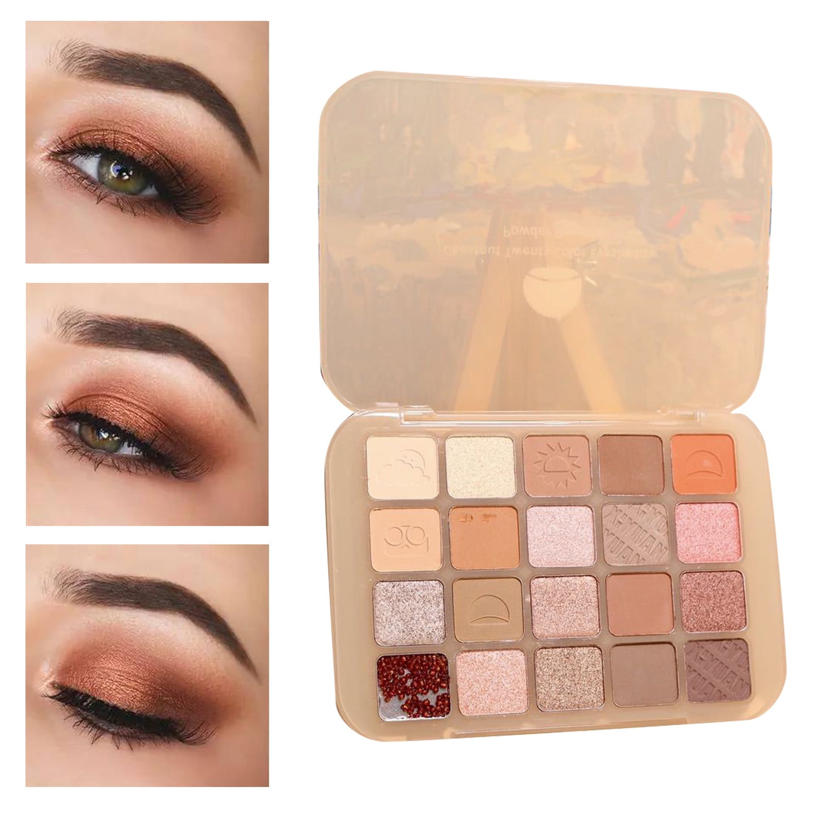 Chestnut Earth Eyeshadow Disc Pearlescent Eyeshadow Make up Bundle ...