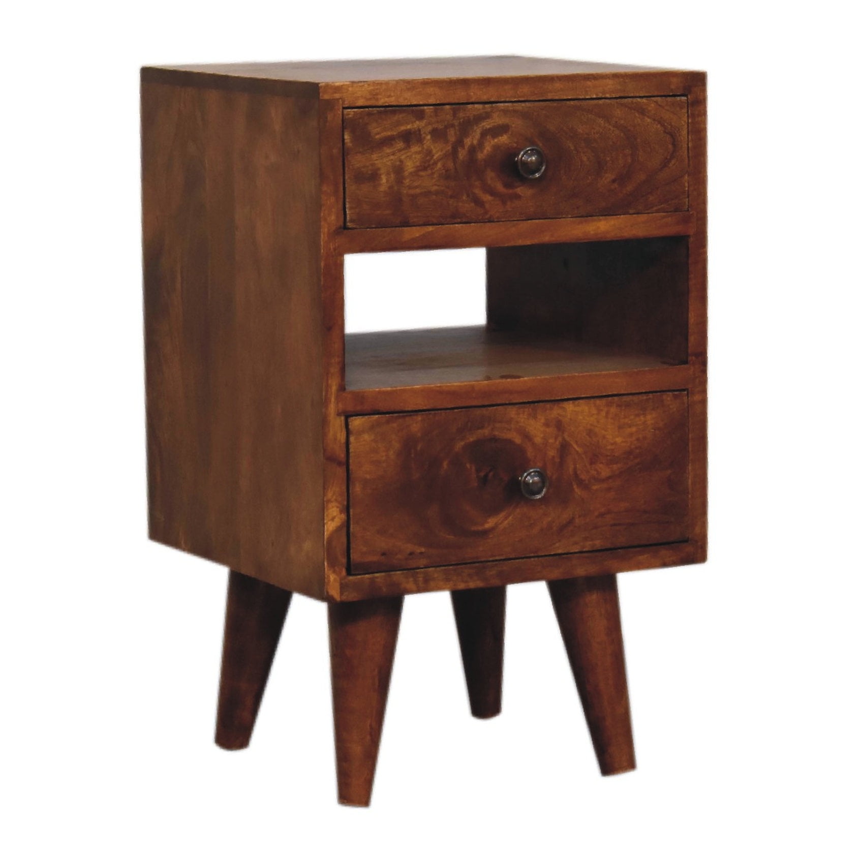 Chestnut Main Color Solid Wood / Charming Nightstand for Bedrooms ...