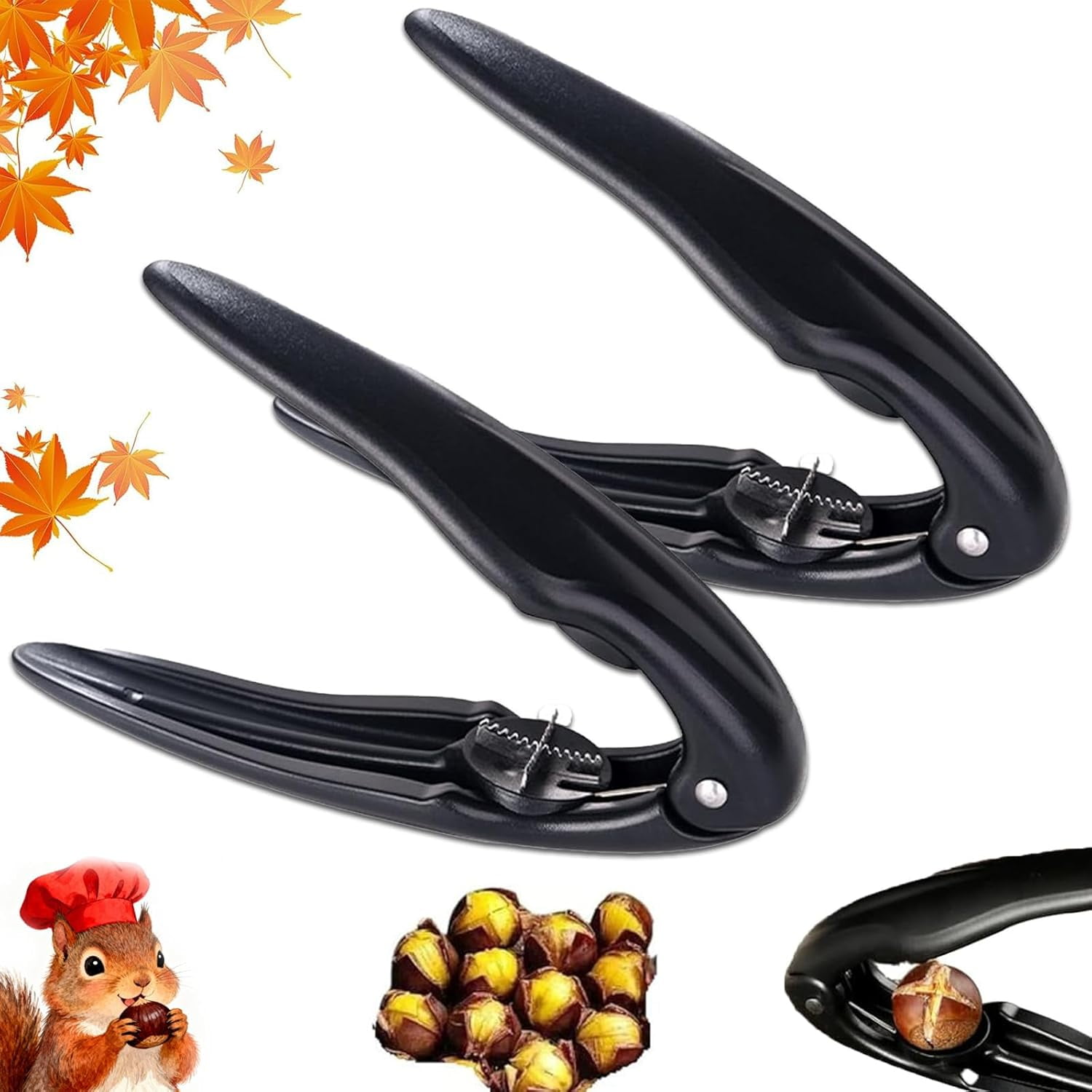 Chestnut Peeler, Stainless Steel Nut Cracker Tool with Comfort Grip ...