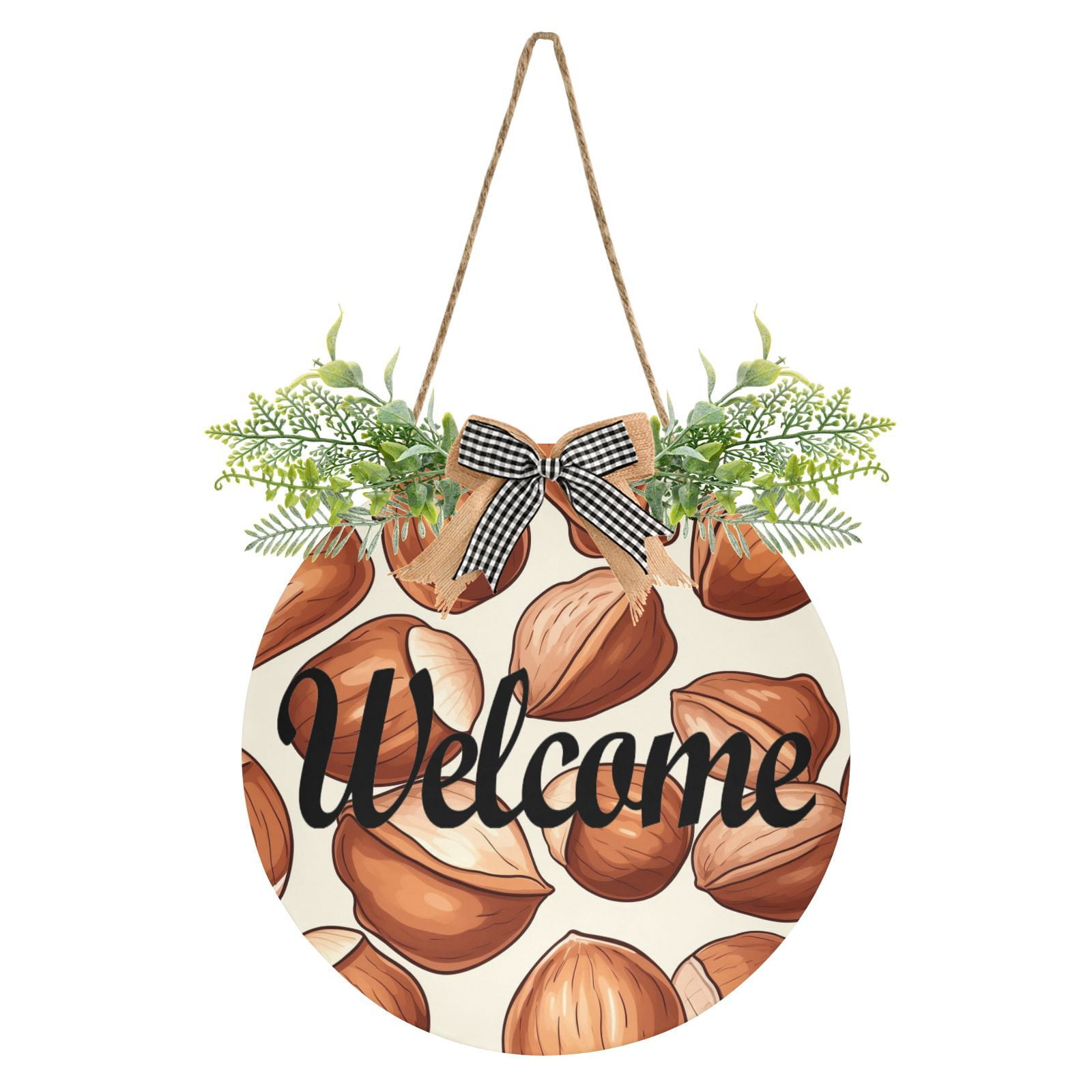 Chestnuts Nuts Welcome Sign for Front Door Wreath Door Sign for ...
