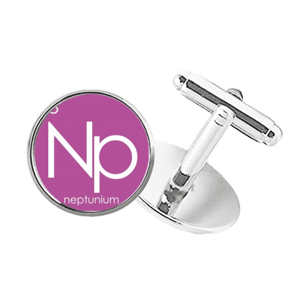 Chestry Elements Period Table Actinide Neptunium Np Round Button Cuff Clip Stud Cufflinks ...
