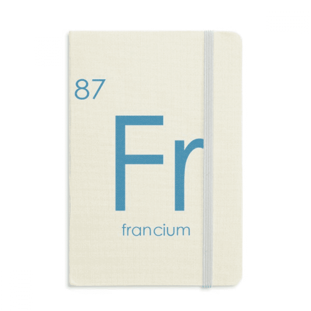 Chestry Elements Period Table Alkali Metal Francium Fr Notebook Official Fabric Hard Cover ...