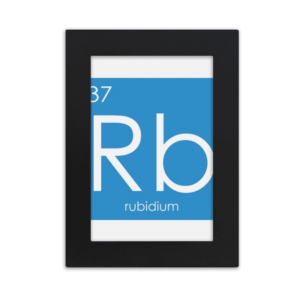 Chestry Elements Period Table Alkali Metal Rubidium Desktop Photo Frame ...
