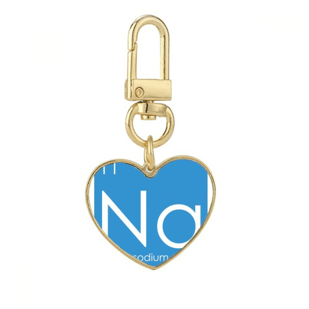 Chestry Elements Period Table Alkali Metal Sodium Na Gold Heart ...