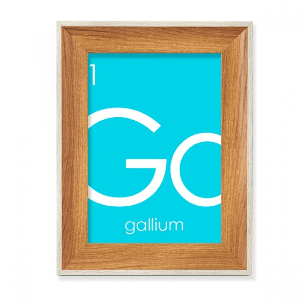 Chestry Elements Period Table Poor Metals Gallium Ga Desktop Wooden ...