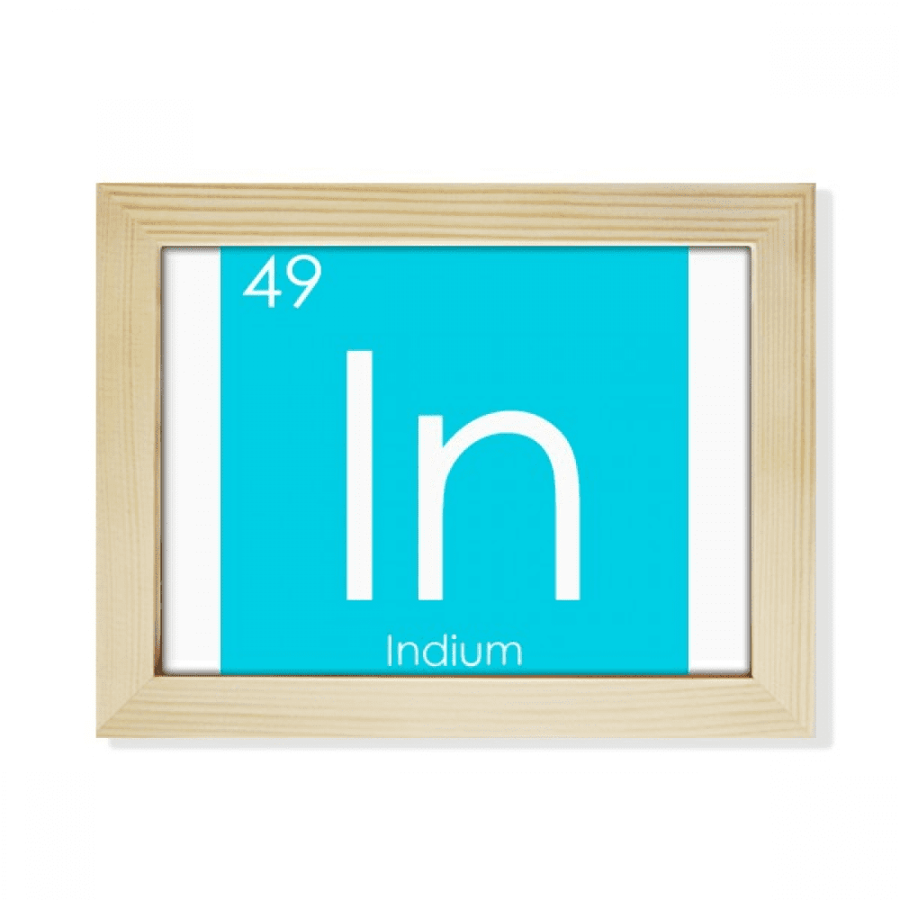 Chestry Elements Period Table Poor Metals Indium In Desktop Photo Frame ...