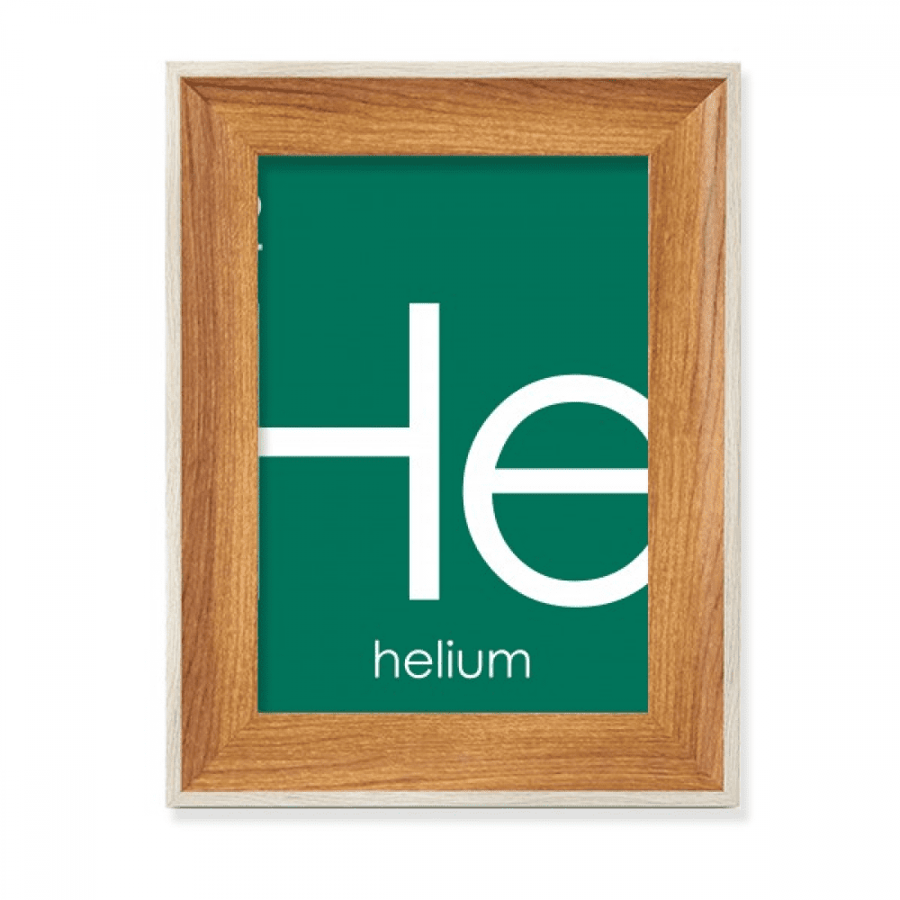 Chestry Elements Period Table Rare Gas Helium He Desktop Wooden Photo ...