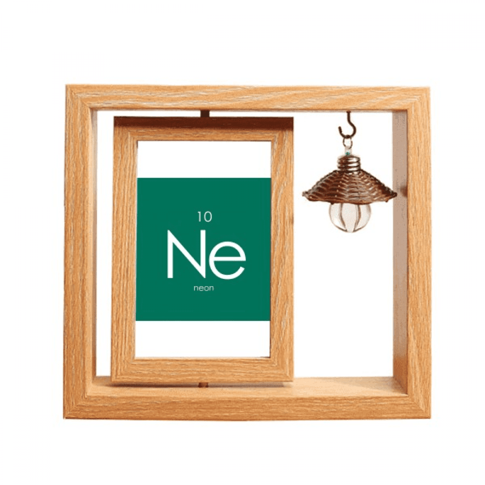 Chestry Elements Period Table Rare Gas Neon Ne Wooden Rotating Picture ...
