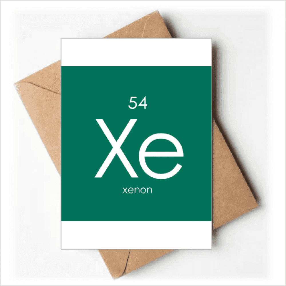 Chestry Elements Period Table Rare Gas Xenon Xe Greeting Cards You are ...