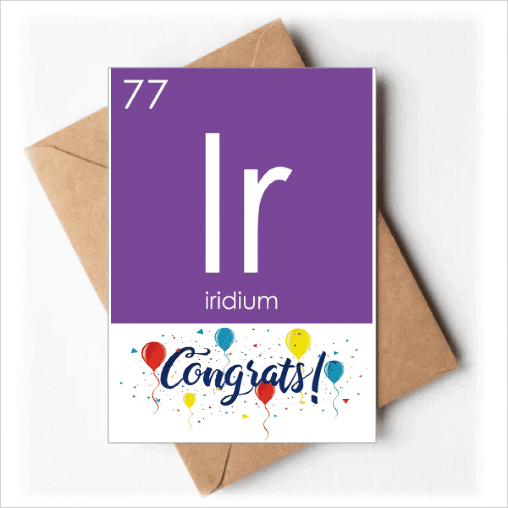 Chestry Elements Period Table Transition Metals Iridium Ir Wedding ...