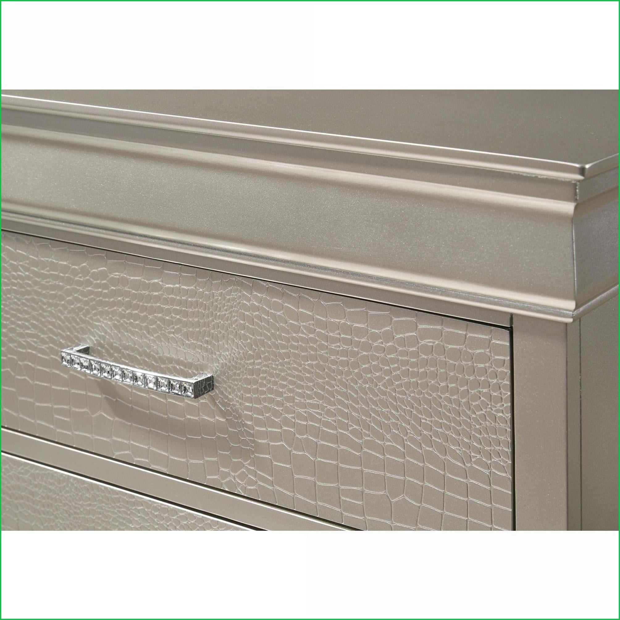 Chests | Amalia Gol with Croc Embossed Drawers & Crystal Pulls | Wood ...