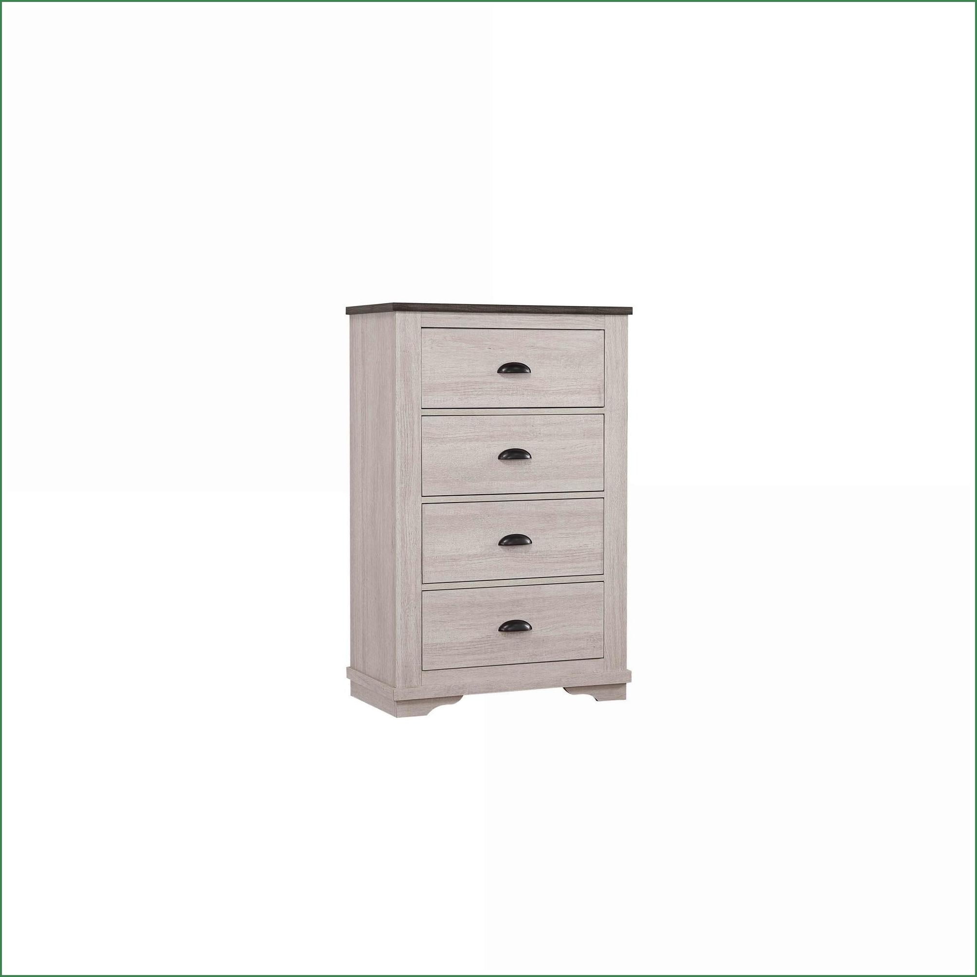 Chests: Contemporary Chalk Gray 4-Drawer Wooden Chest | Wood | Beige ...