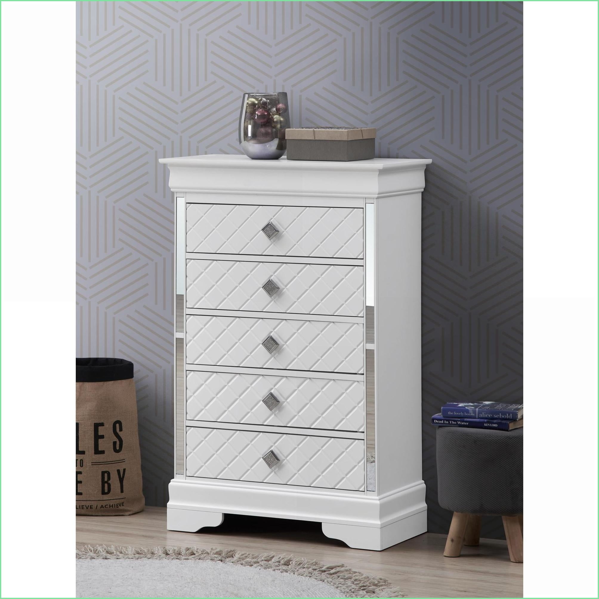 Chests, Modern Silver Champagne Embossed X Design Chest | Champagne ...