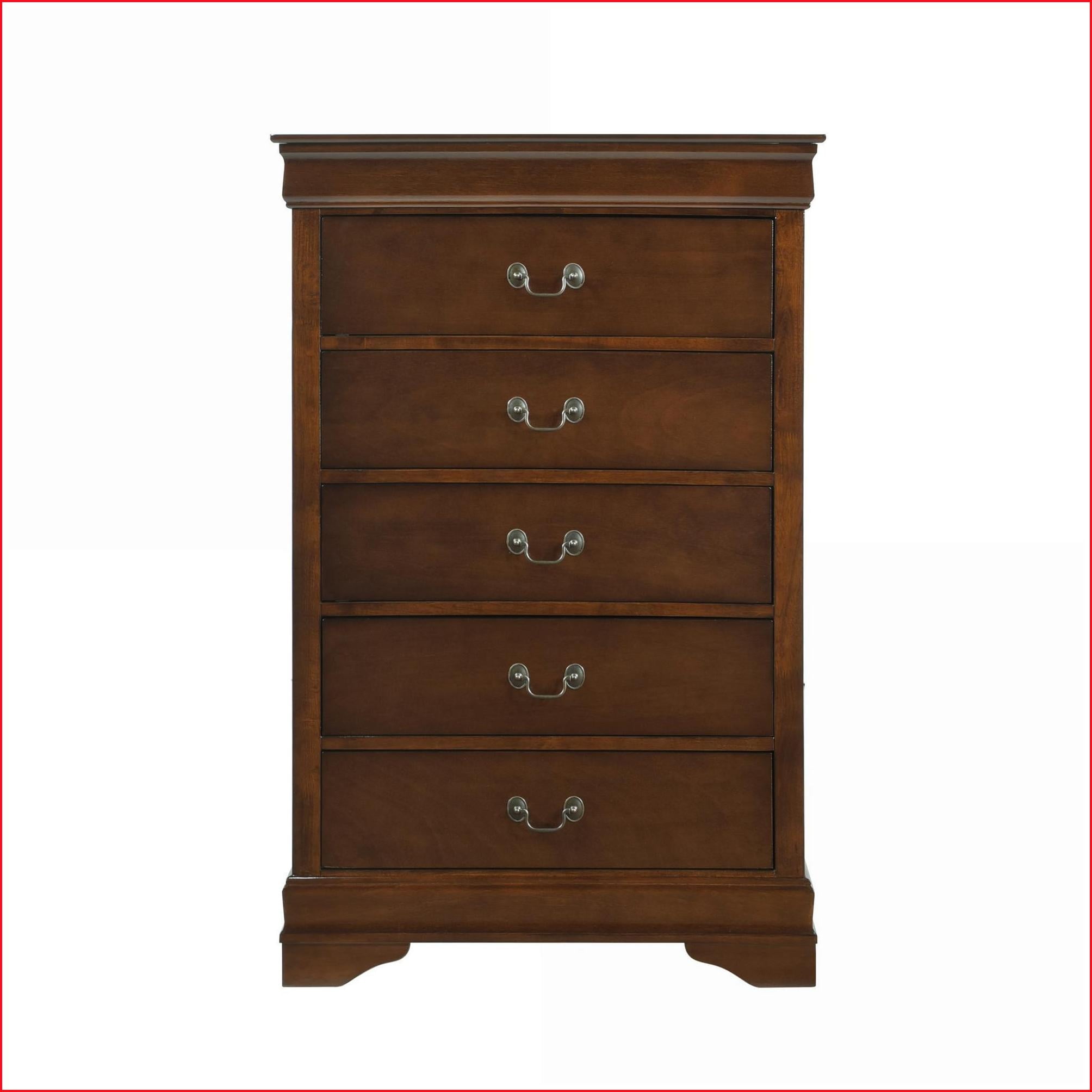 Chests | Traditional 5-Drawer Chest, Brown Cherry, Okume Veneer | Brown ...
