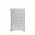 Chests & Wardrobes: Blaze Modern 5-Drawer Wood Chest with Red Velvet ...