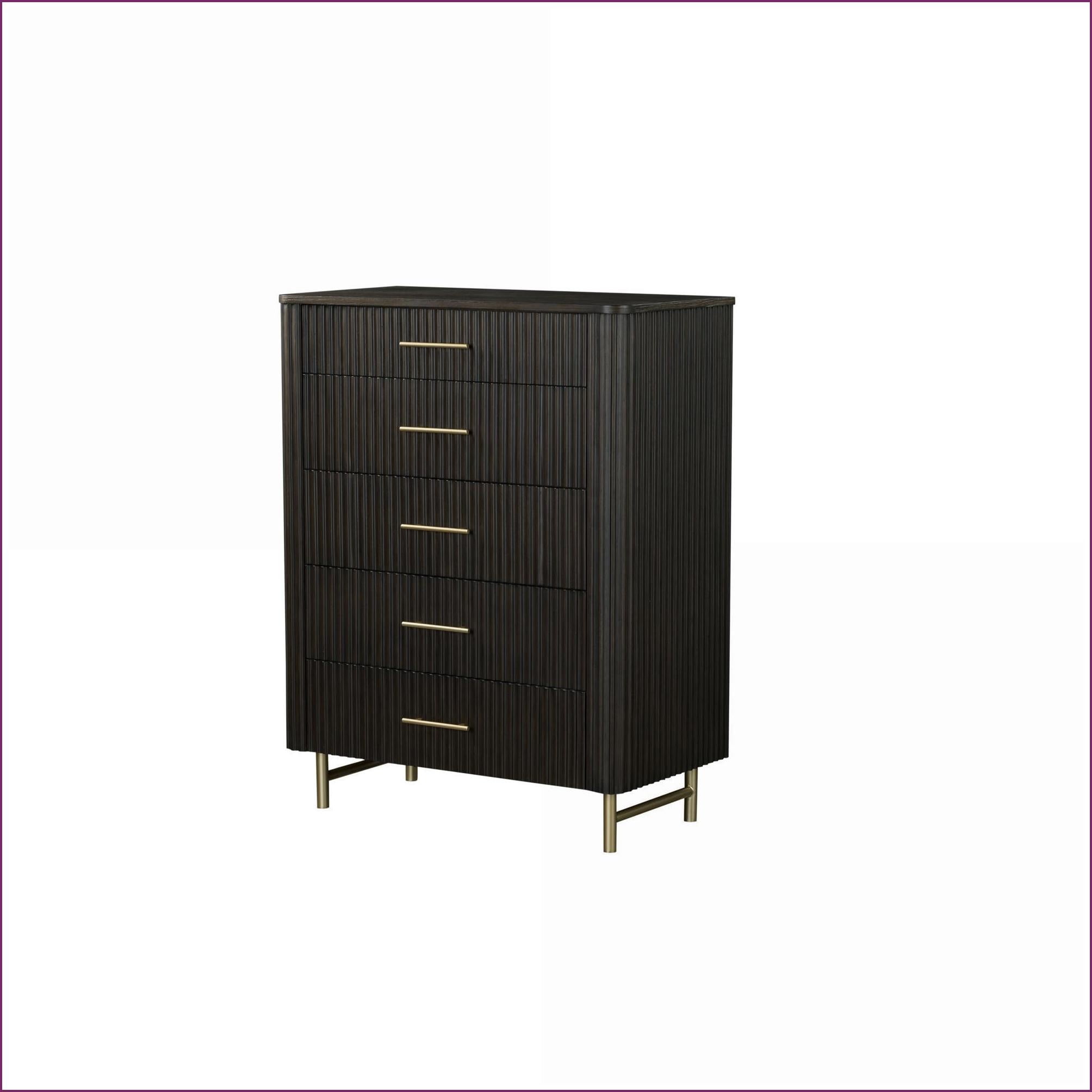 Chests & Wardrobes | Clayten Espresso Chest with Smooth Glide Drawers ...