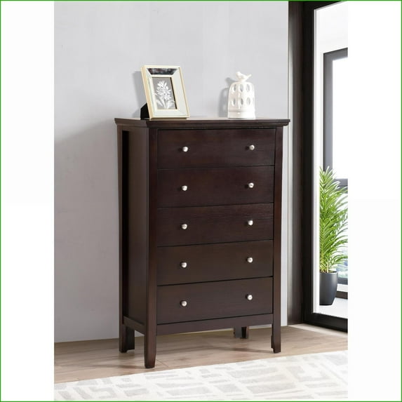 Chests & Wardrobes, Contemporary Espresso Storage Chest - Fully ...