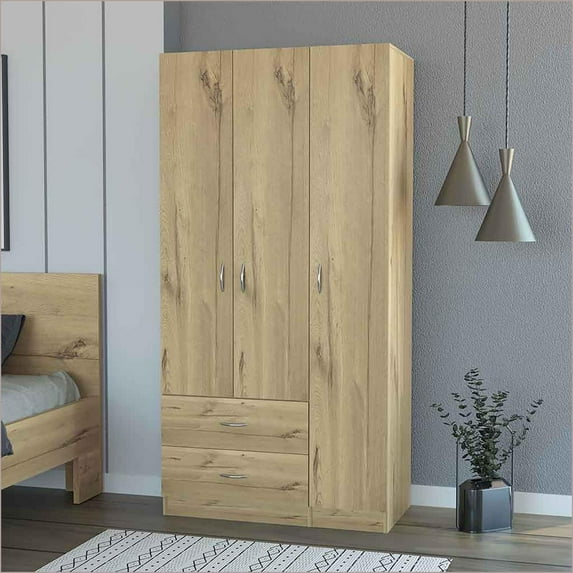 Chests & Wardrobes | Eureka Three Door Armoire with Two Drawers ...