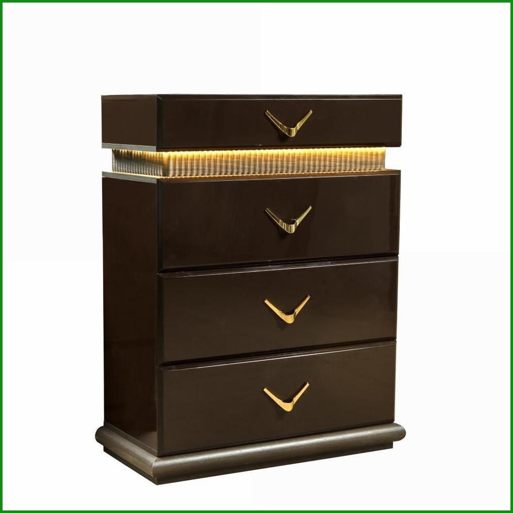 Chests & Wardrobes | Modern 5-Drawer LED Chest | Solid & Manufactured ...