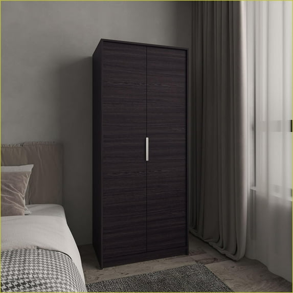 Chests & Wardrobes, Modern Double-Door Wardrobe with Hanging Rod ...