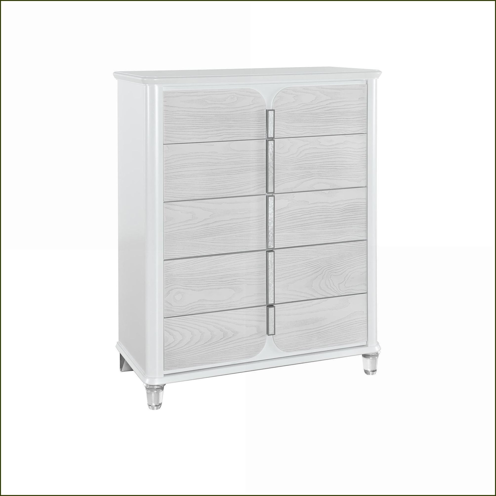 Chests & Wardrobes, Modern Grey Wood Chest with Spacious Drawers ...