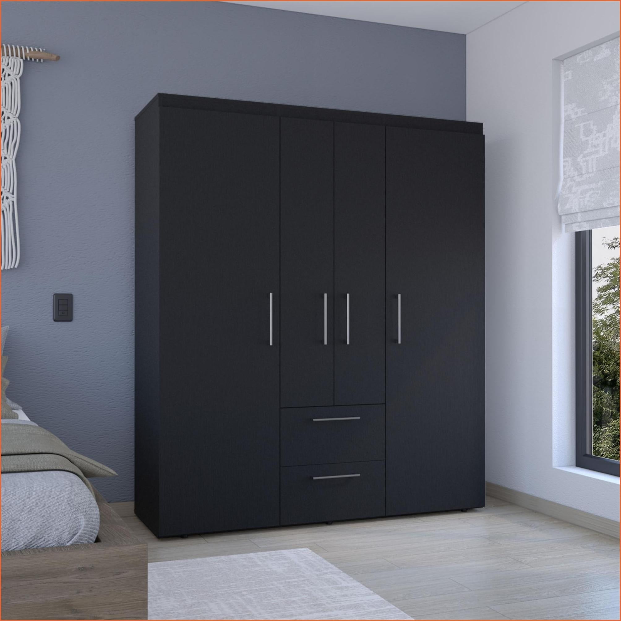 Chests & Wardrobes | Modern Multi-Section Storage Wardrobe with Hanging ...