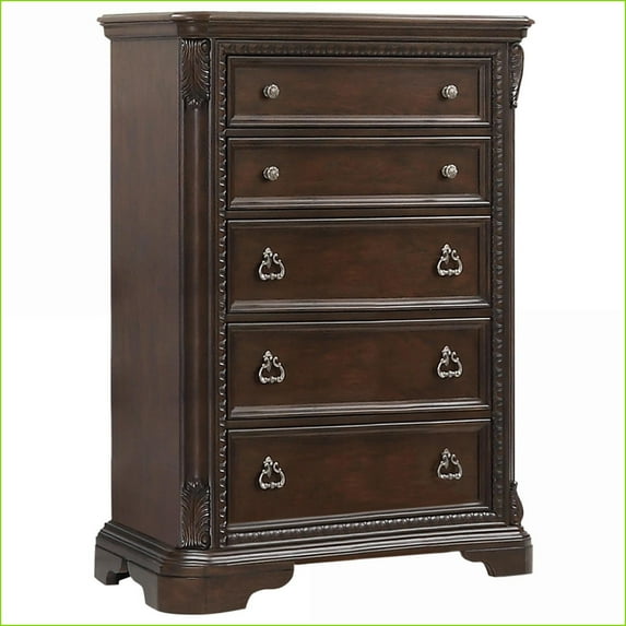 Chests & Wardrobes: Traditional 5-Drawer Mahogany Chest | Mahogany ...