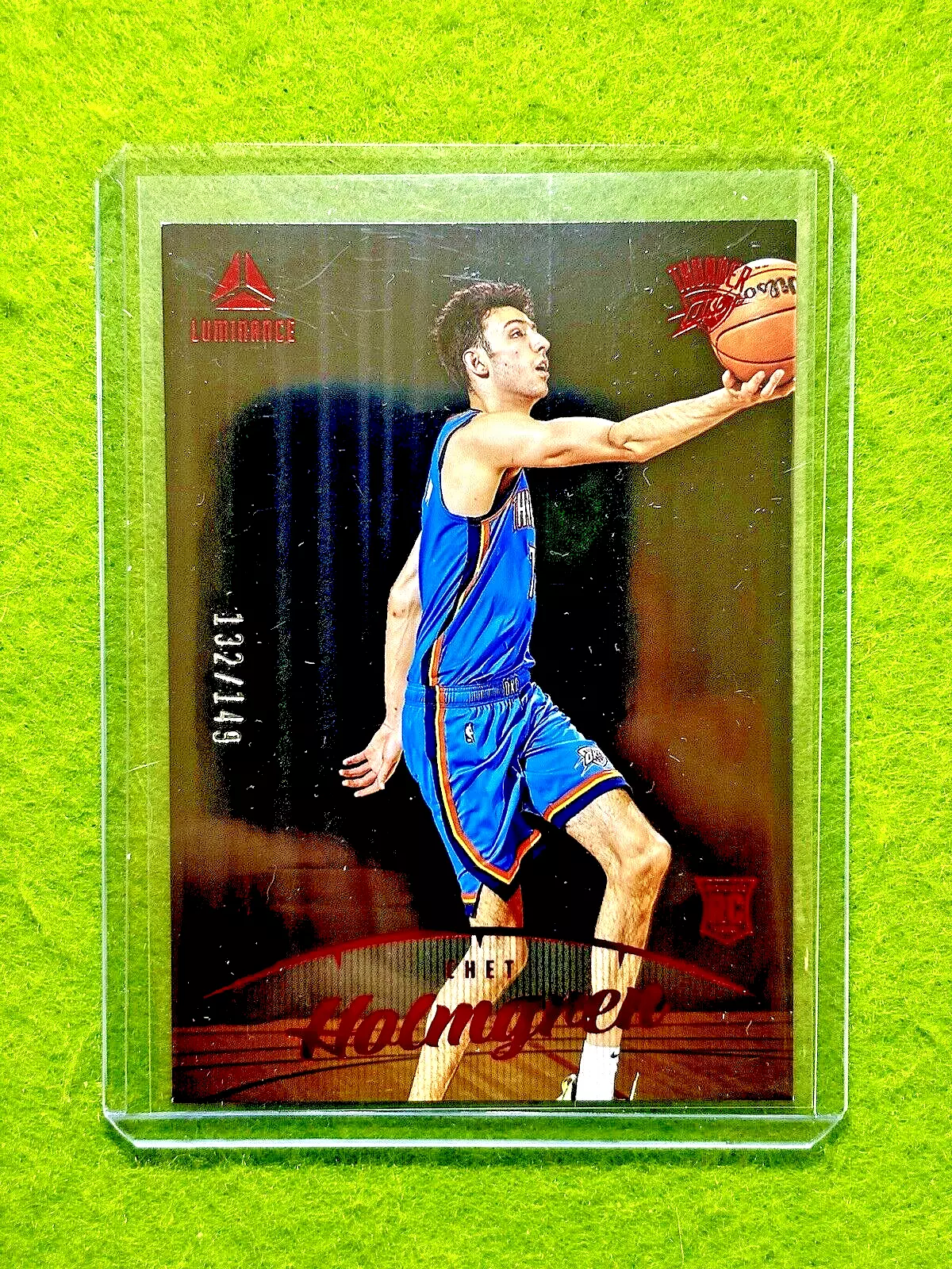 Chet Holmgren RED ROOKIE CARD #/149 SP RC 2022 Chronicles Luminance OKC ...