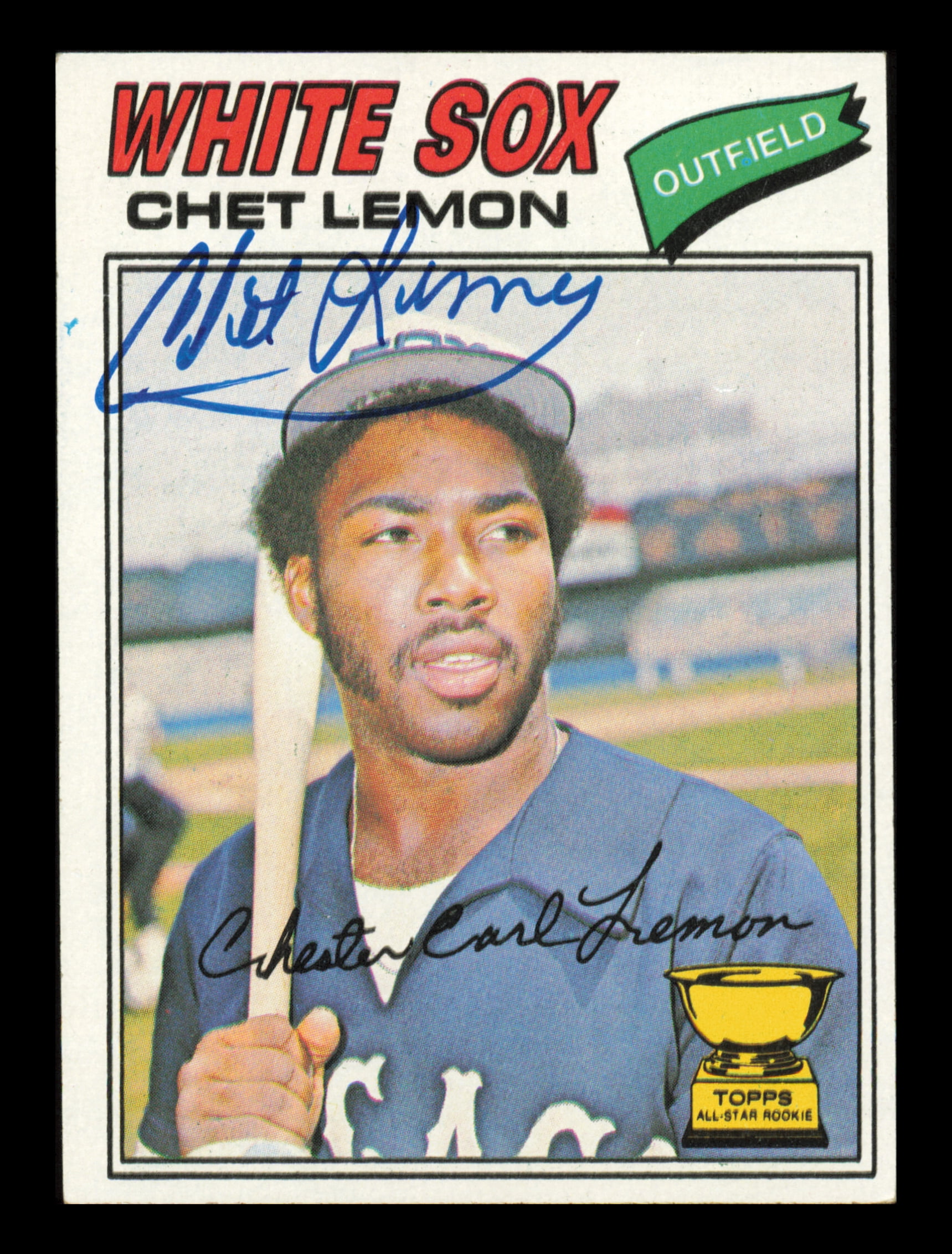 Chet Lemon Autographed 1977 Topps Card #58 Card Chicago White Sox SKU ...
