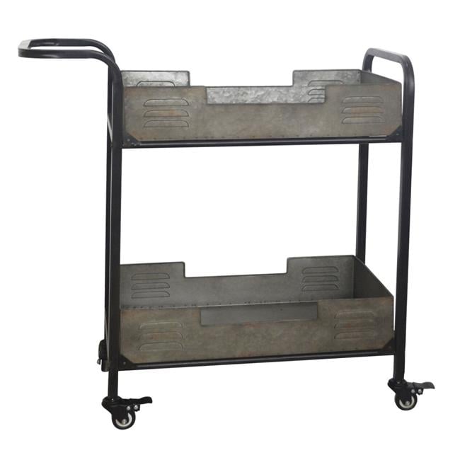 Cheungs 4840 Metal Frame Cart with Locking Wheels & Removable Metal ...