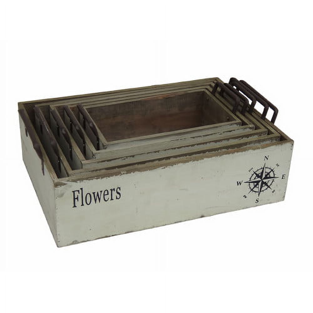 Cheungs 5 Piece Wooden Crates Set - Walmart.com